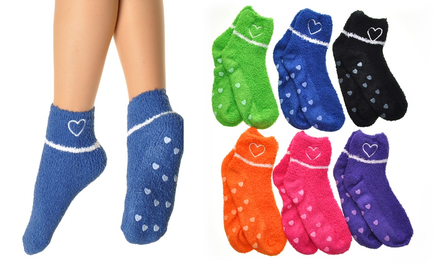 Angelina Ankle Socks With Bottom Grip 6 Pack Groupon