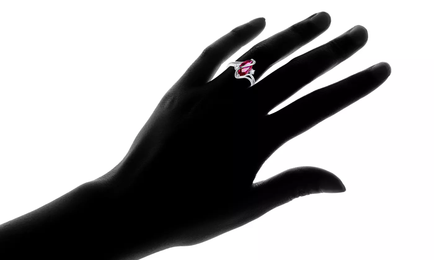 3.00 CTTW Marquise Cut Ruby Ring | Groupon Goods