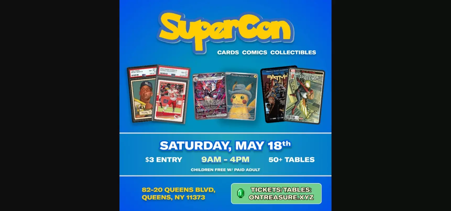 SuperCon Sports Cards & Pokemon & Comic Books Show in Queens | Groupon