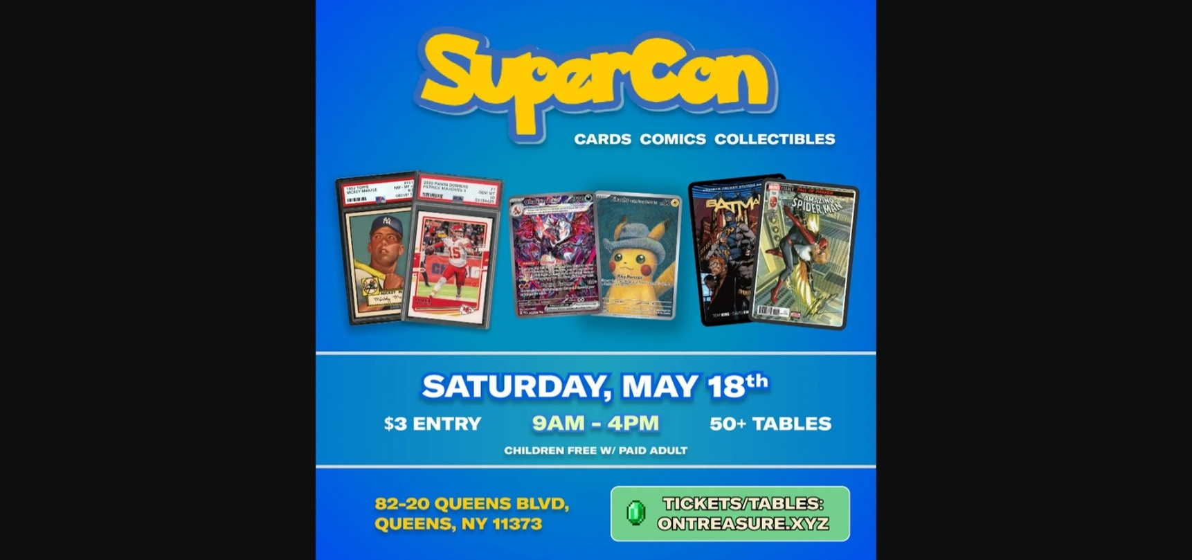 SuperCon Sports Cards & Pokemon & Comic Books Show in Queens | Groupon