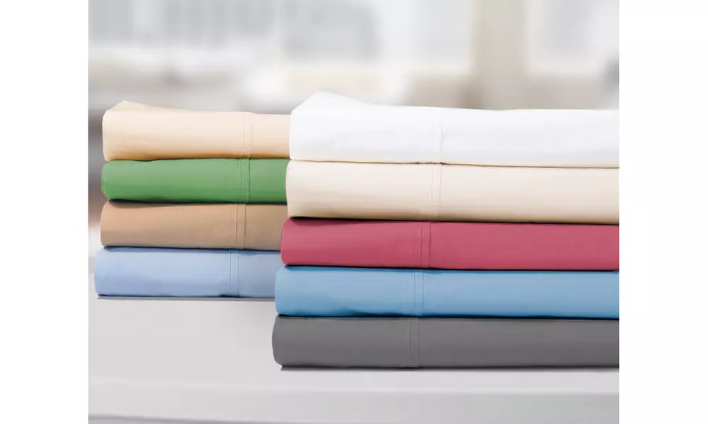 600TC 100% Cotton Sheet Set, ... | Groupon Goods