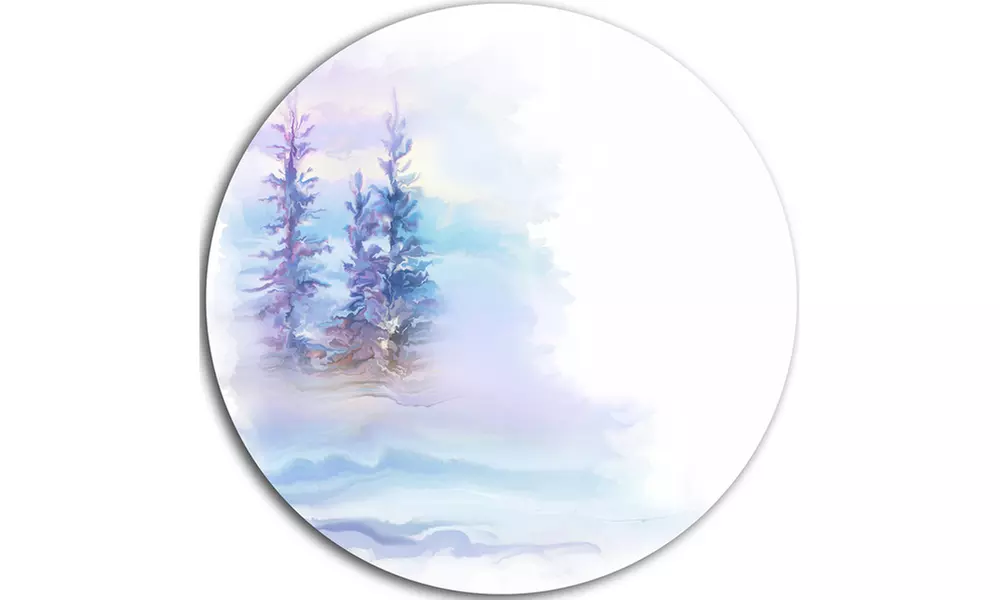 Watercolor Trees' Disc Landsc... | Groupon Goods