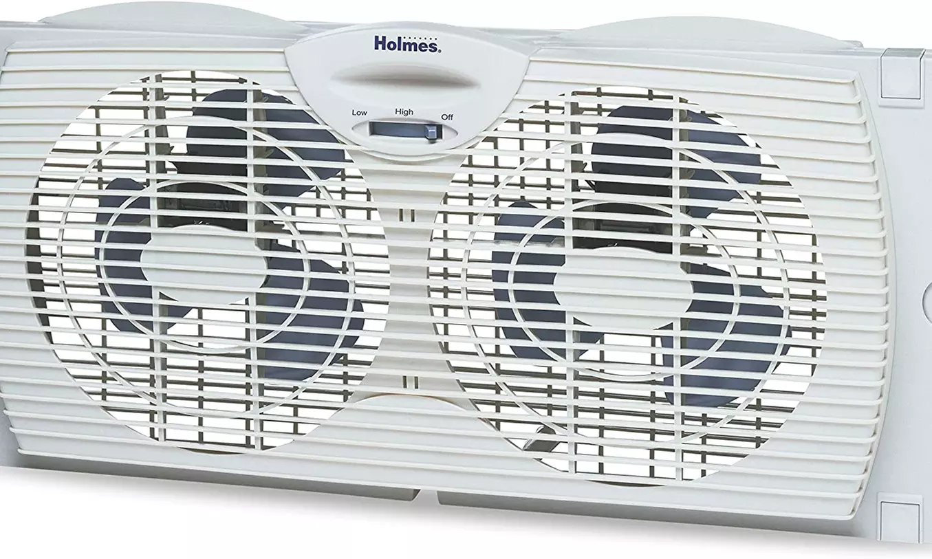 Holmes Window Fan with Twin 6... | Groupon Goods