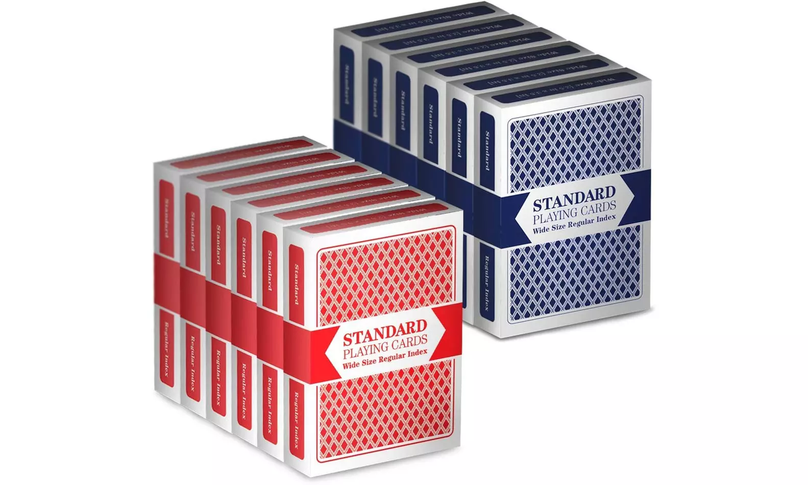 12 Decks (6 Red/6 Blue) Wide-... | Groupon Goods