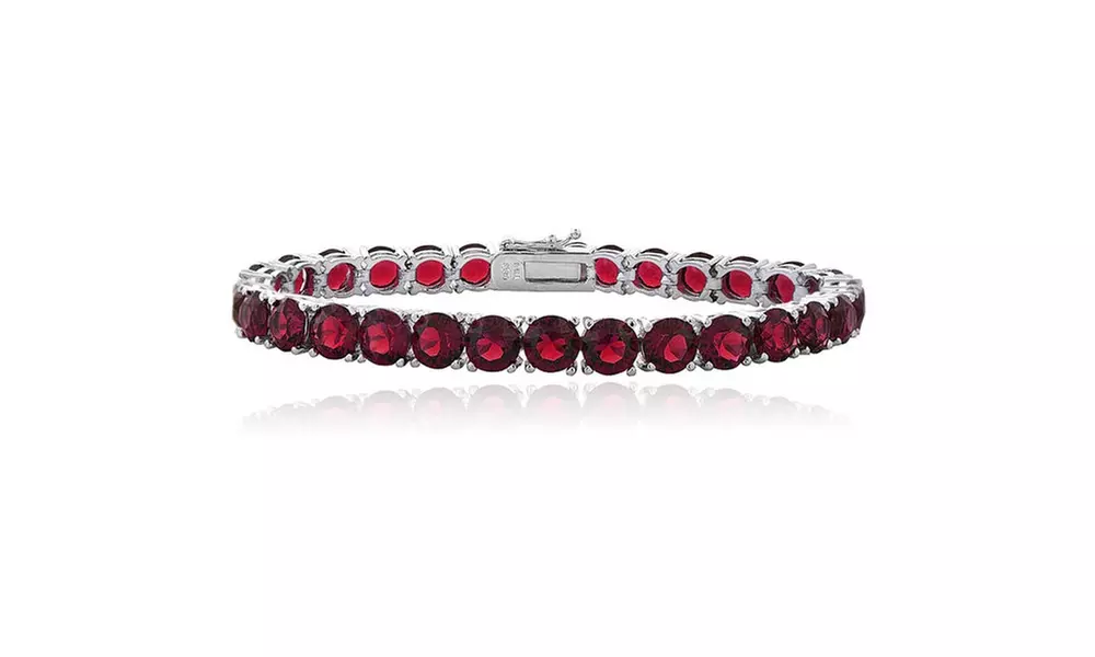 Red Round Tennis Bracelet Mad... | Groupon Goods
