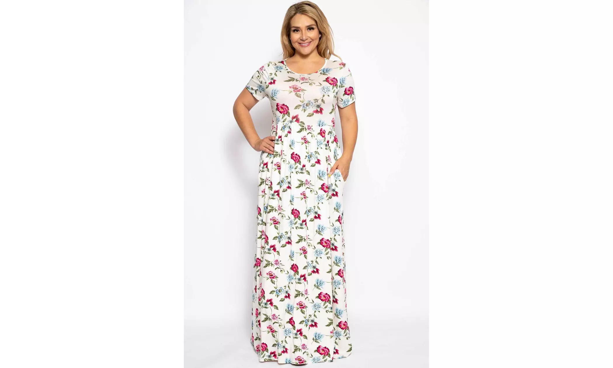 White Floral Adorable Summer ... | Groupon Goods