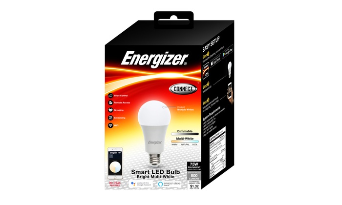 Energizer Connect Smart Bright Multi-white Bulb | Groupon