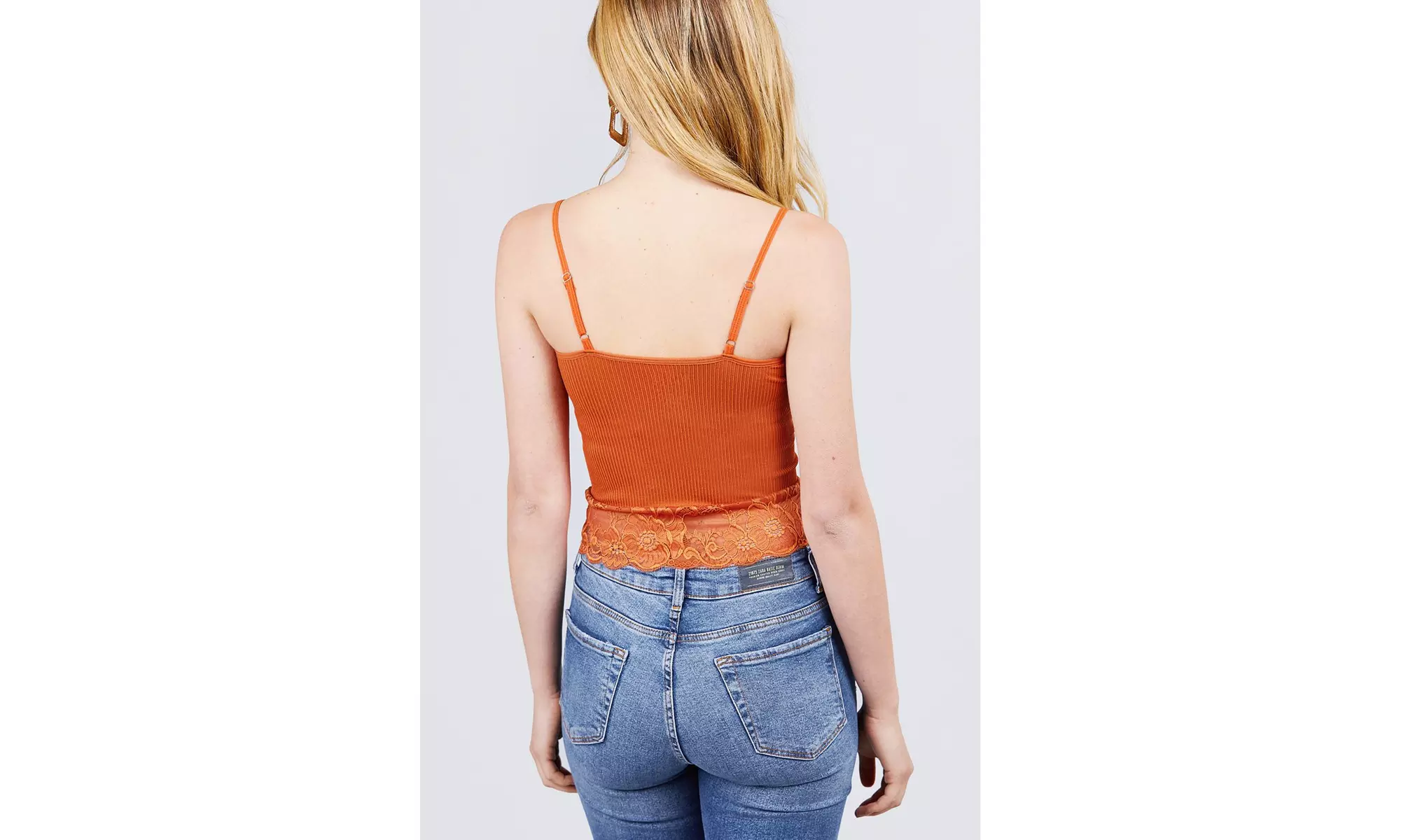 Seamless V-Neck Cami-Spicy Rust | Groupon Goods