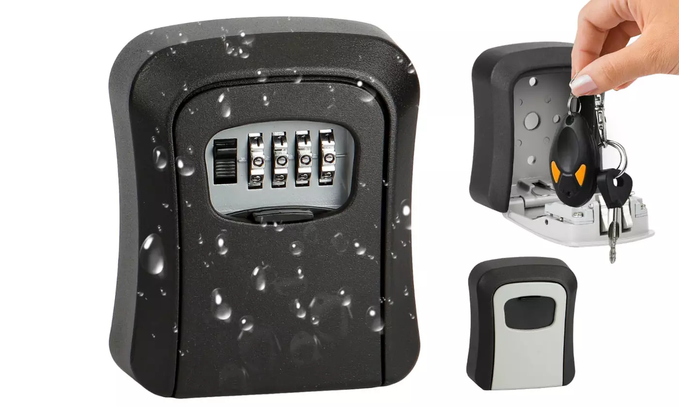 Key Lock Box Safe Outdoor Sto... | Groupon Goods