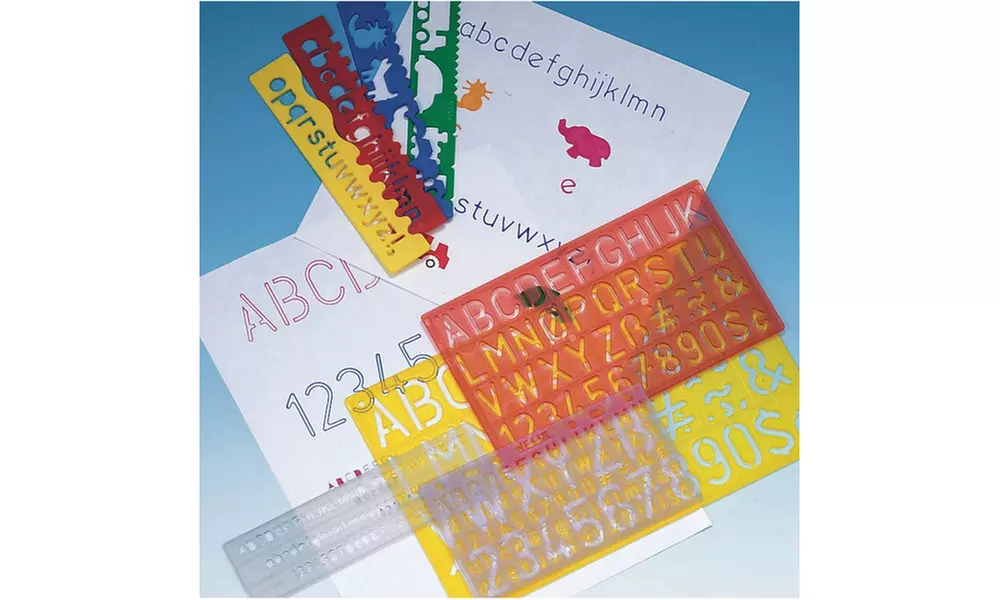 Lettering Guide Pack (set of 4) | Groupon Goods