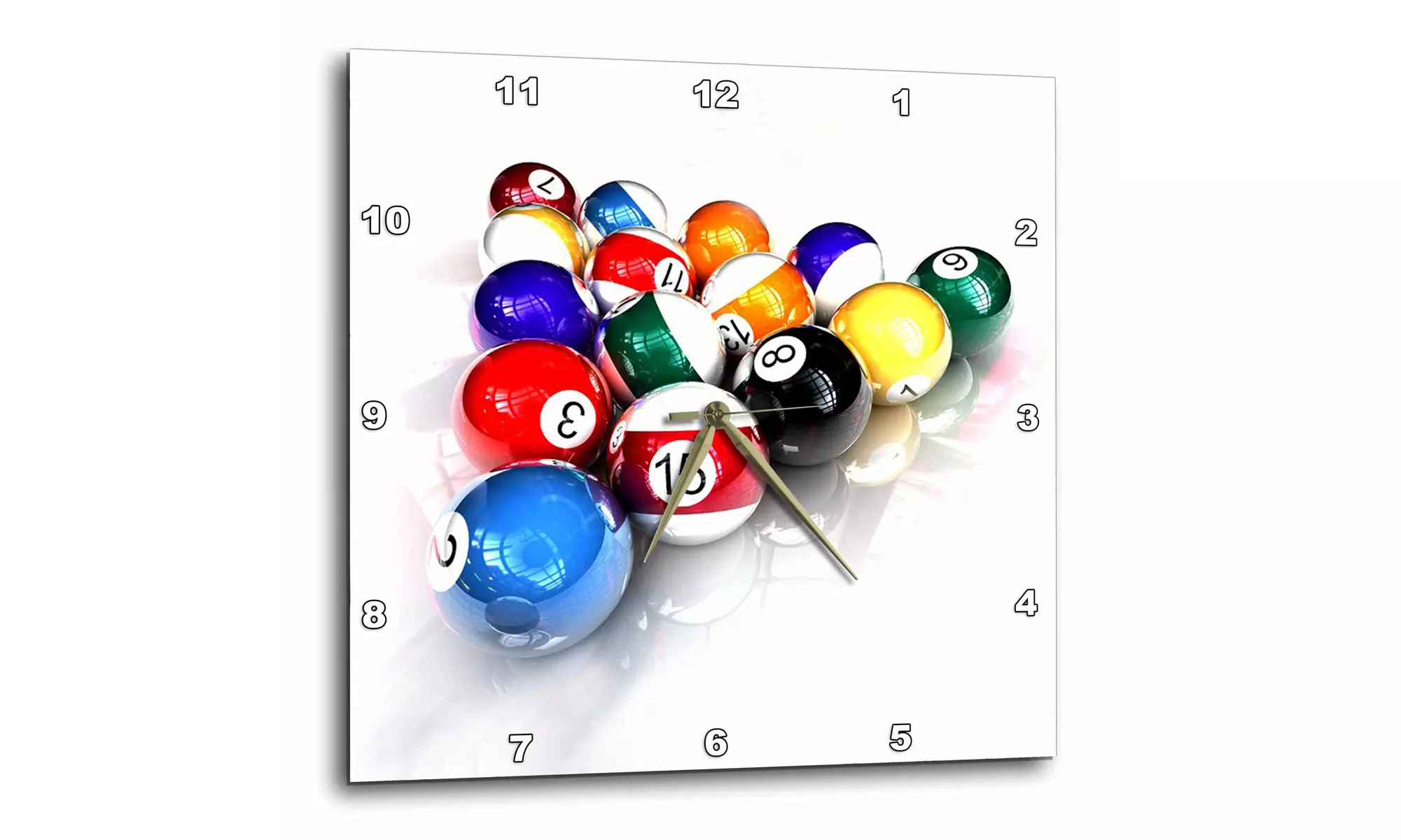 Wall Clock - Billiards Balls... | Groupon Goods