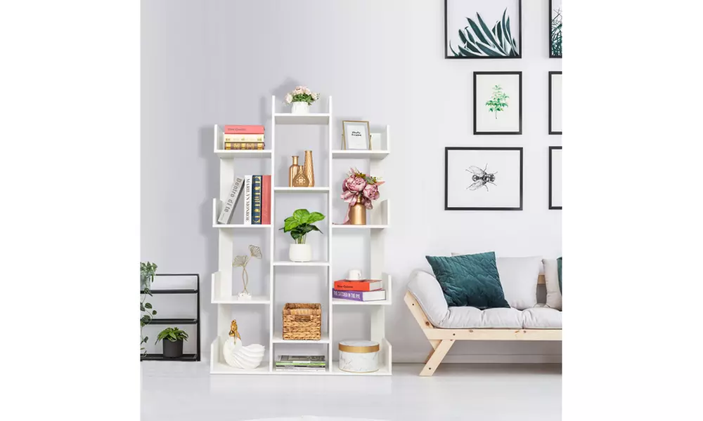 12-Shelf Modern Tree Bookshe... | Groupon Goods
