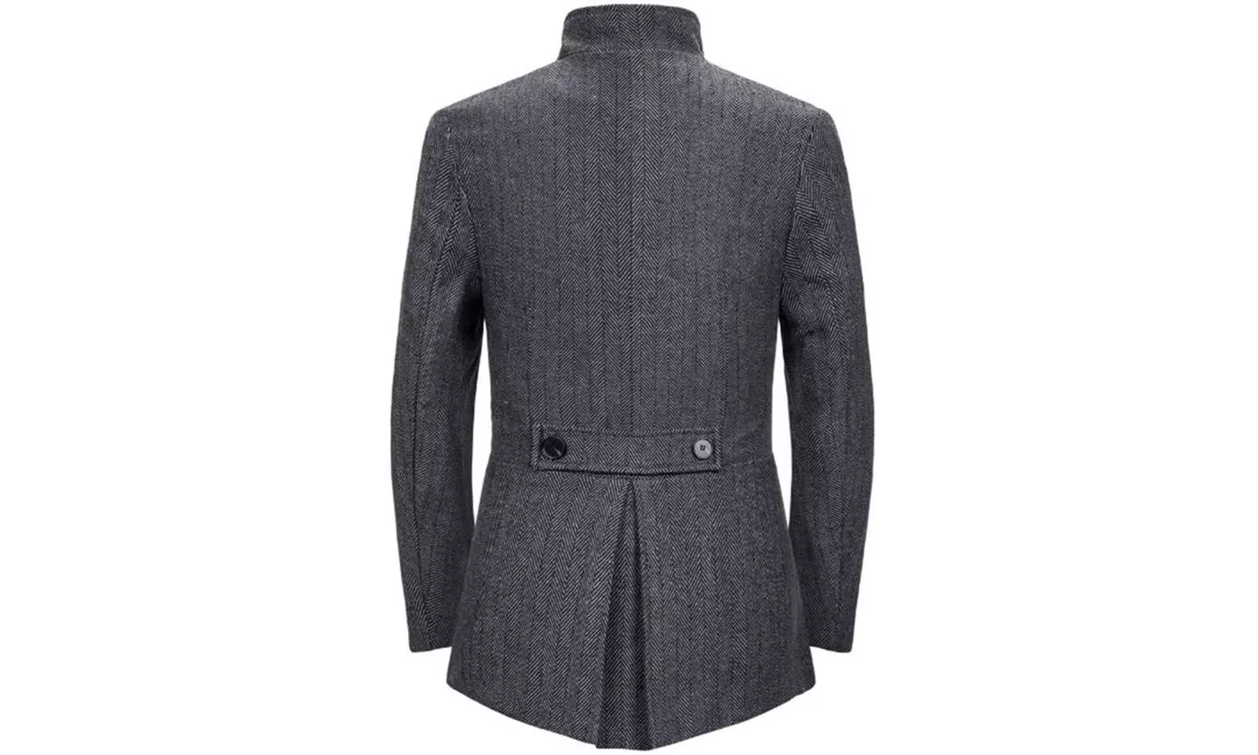 Mandarin Collar Blazer Jacket... | Groupon Goods