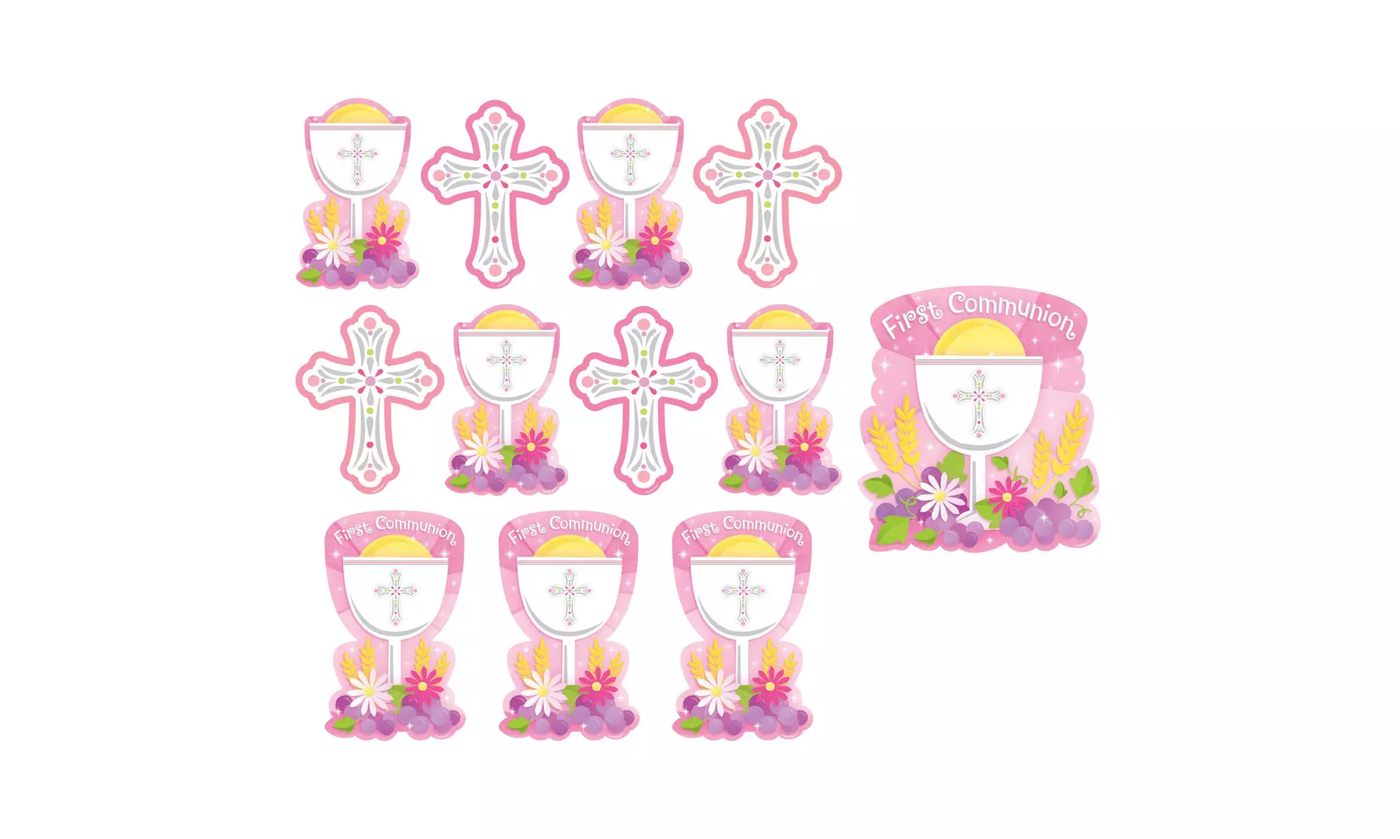 Pink First Communion Cutouts ... | Groupon Goods
