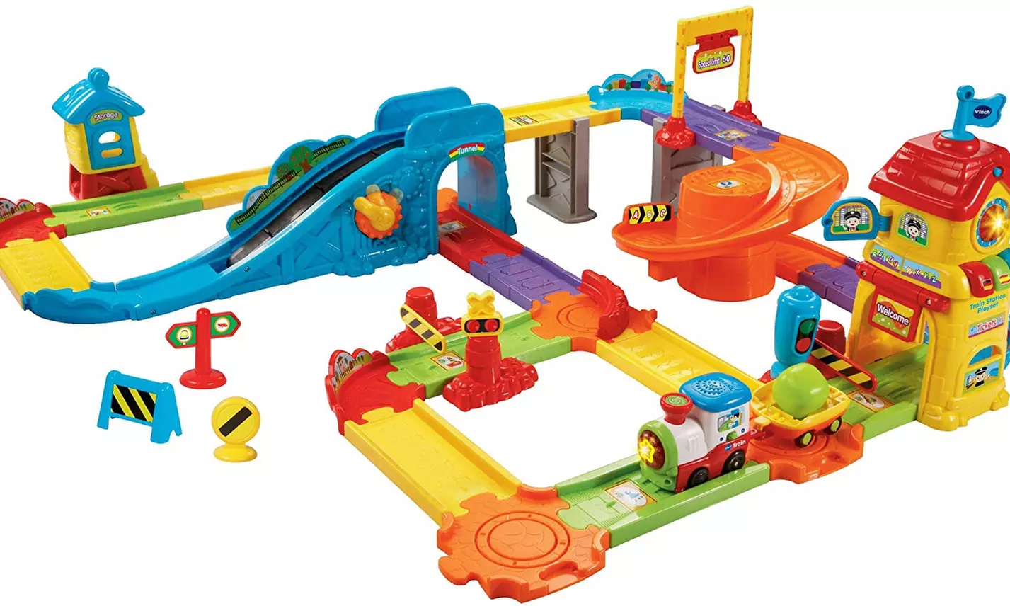 VTech Smart Wheels Train Stat... | Groupon Goods