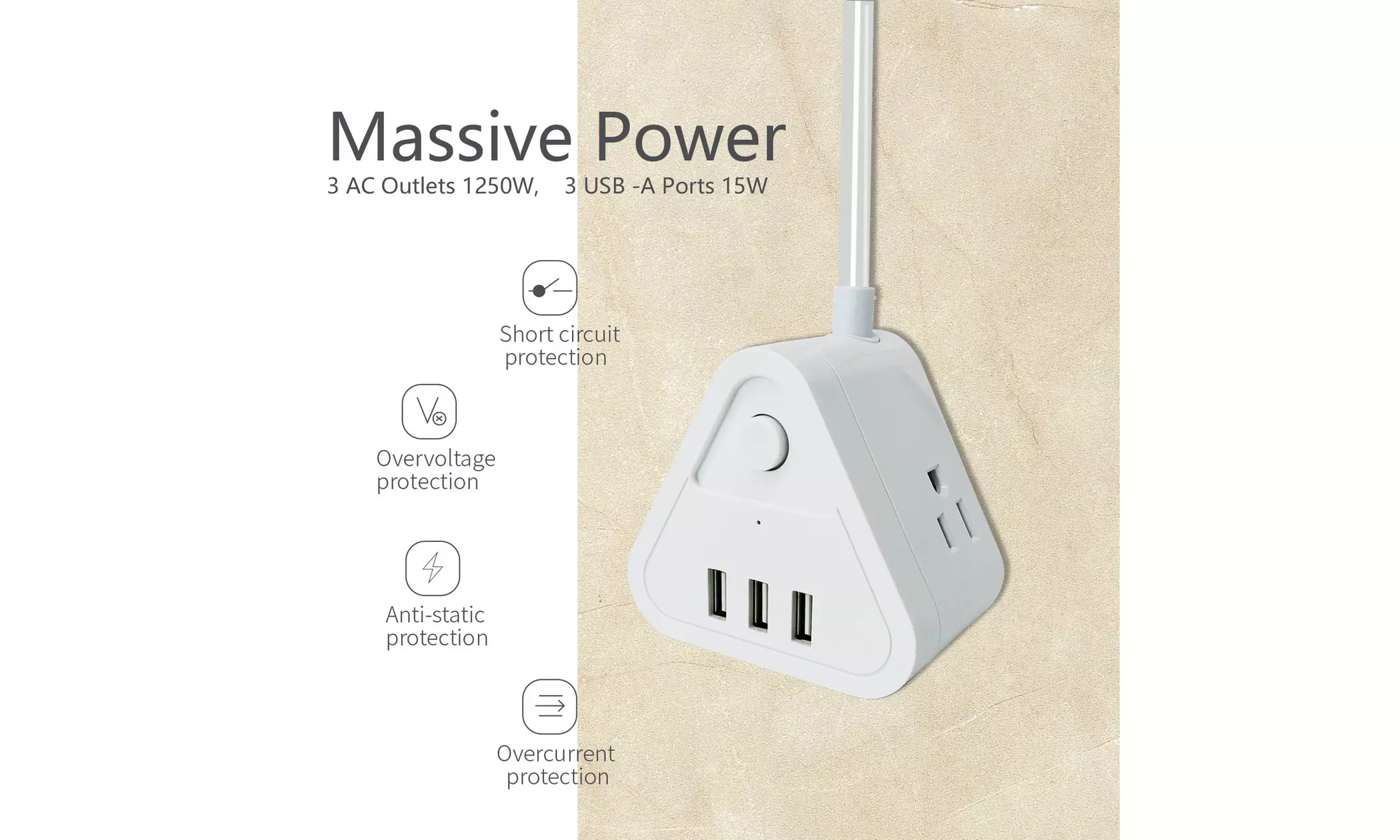 Jinish Power Strip - Premium ... | Groupon Goods