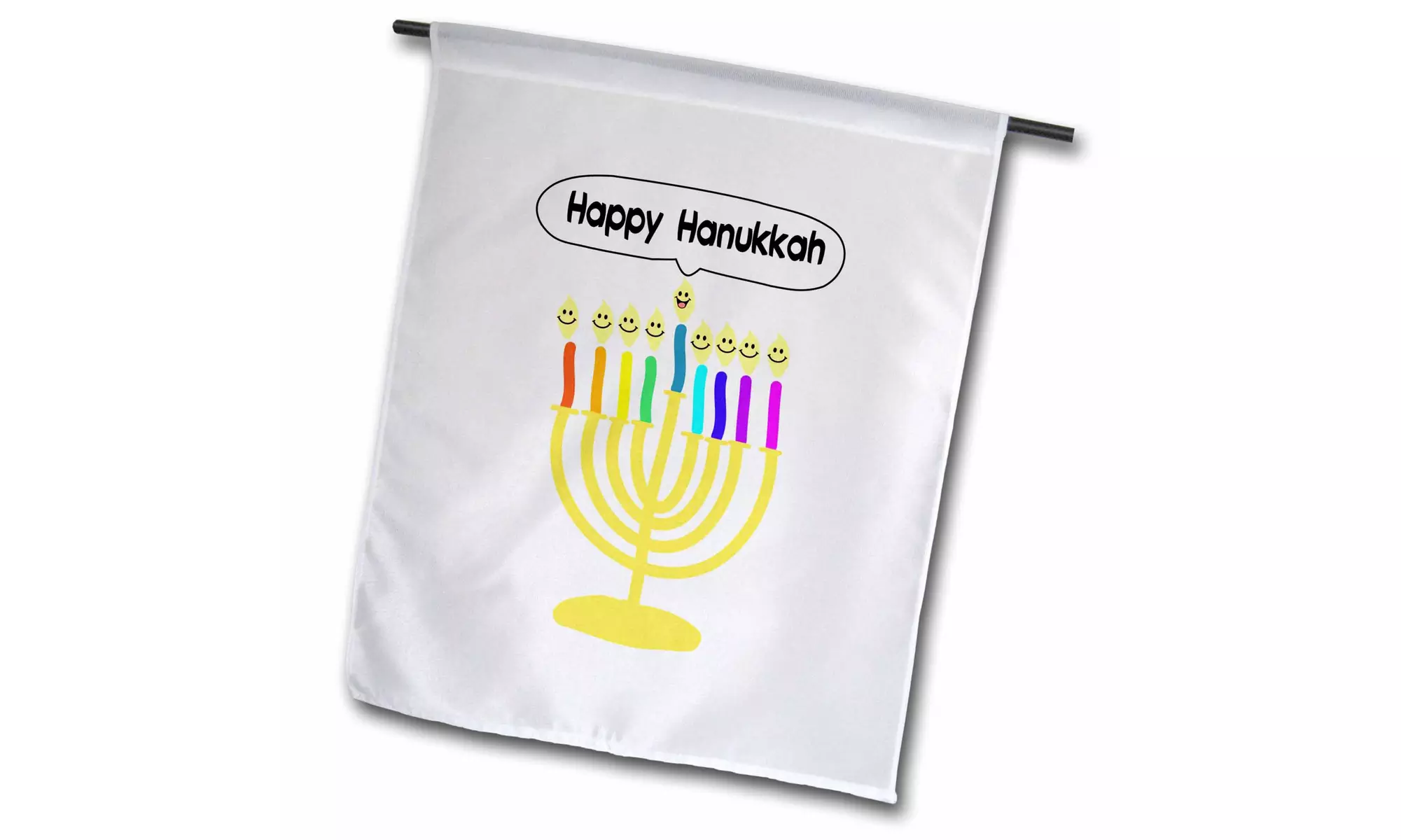 Garden Flag Happy Hanukkah s... | Groupon Goods