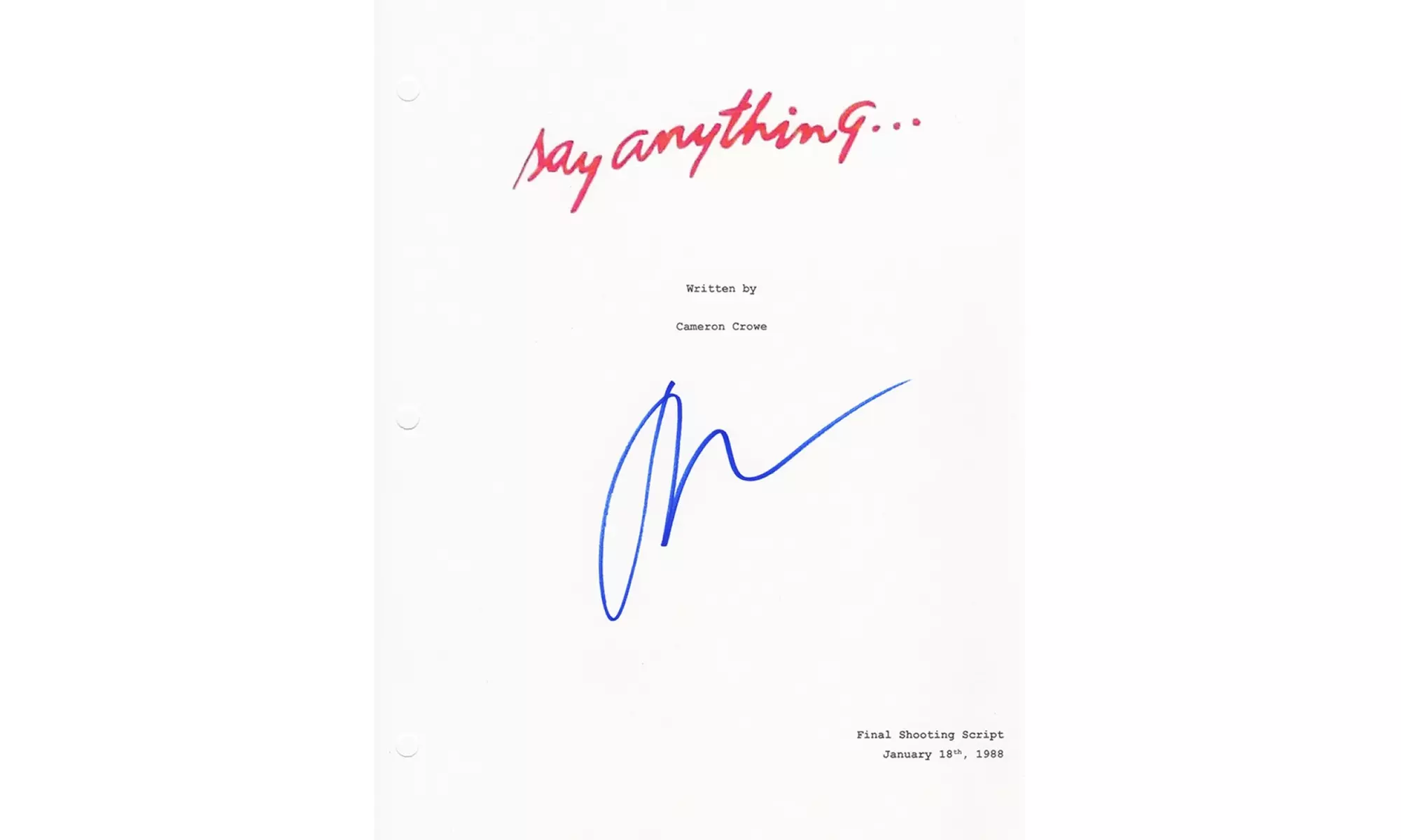John Cusack Signed Say Anythi... | Groupon Goods
