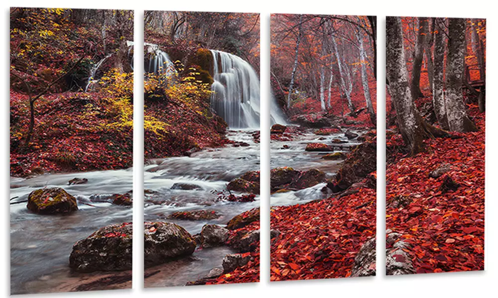 Silver Stream Waterfall Wide ... | Groupon Goods