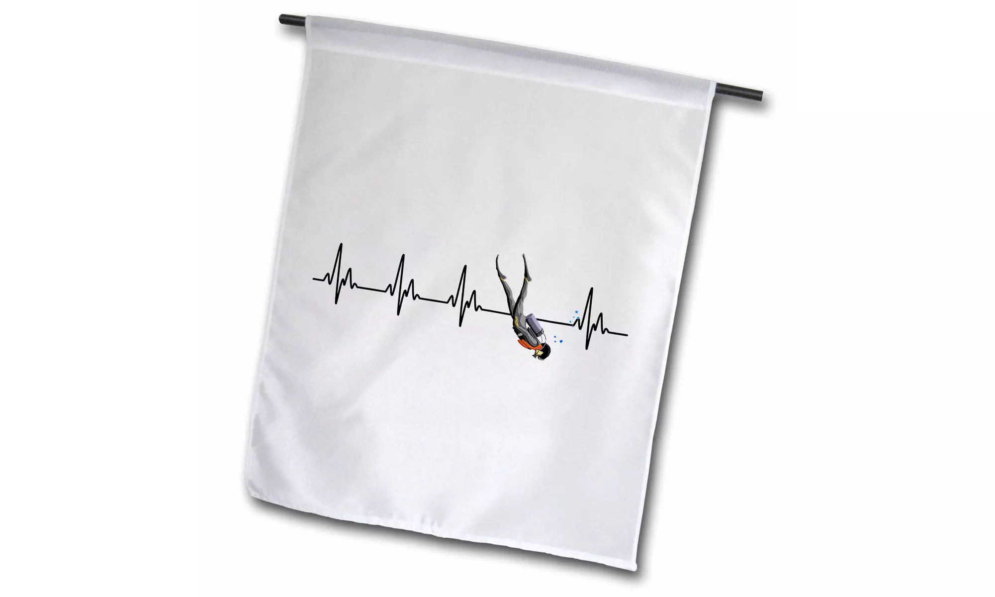 Garden Flag A EKG heartbeat ... | Groupon Goods