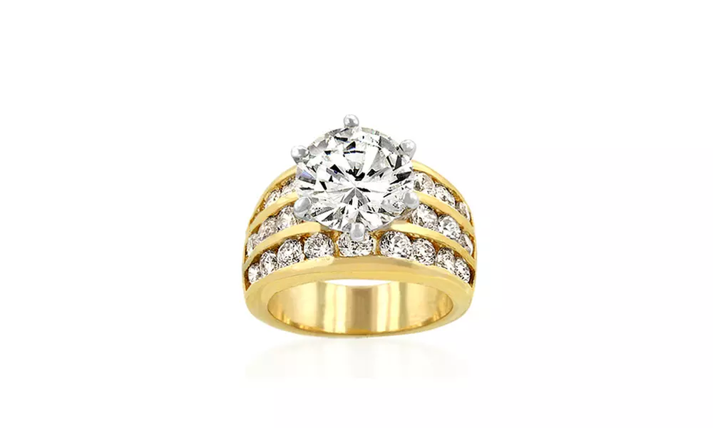 JT Jewelry Classic Gold Engag... | Groupon Goods