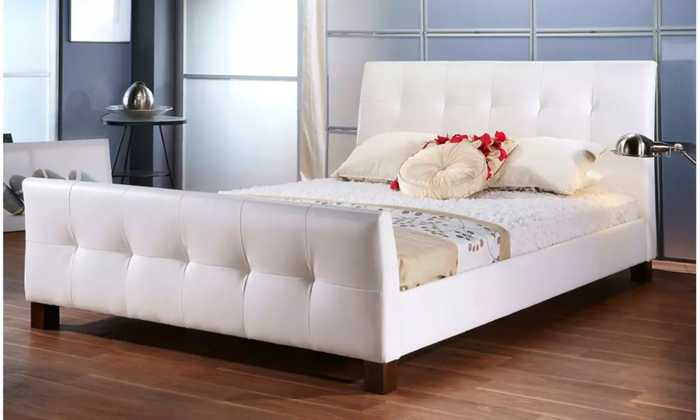 Tufted Platform Bed | Groupon Goods