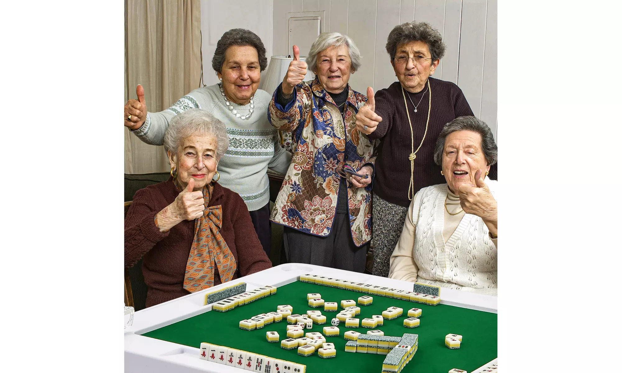 Goplus 35'' 4-Player Mahjong ... | Groupon Goods