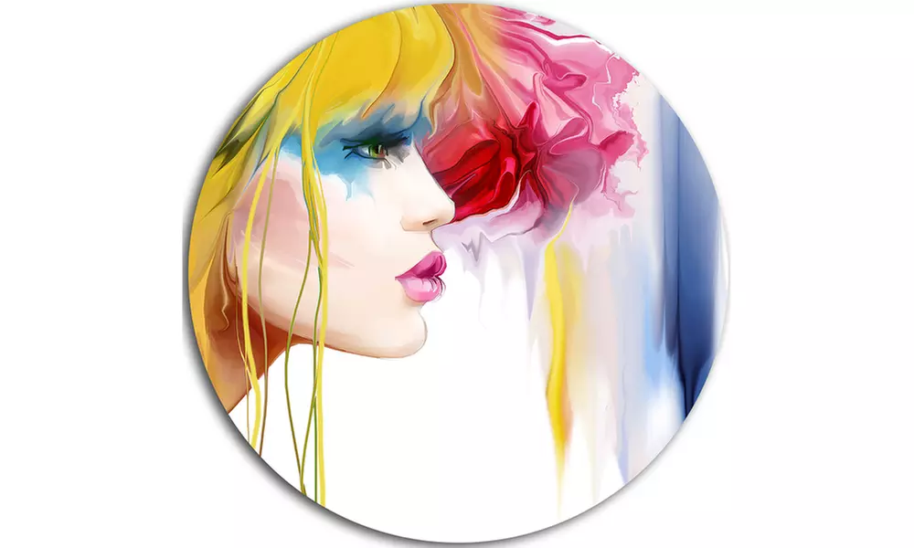 Girl with Colorful Hair' Disc... | Groupon Goods