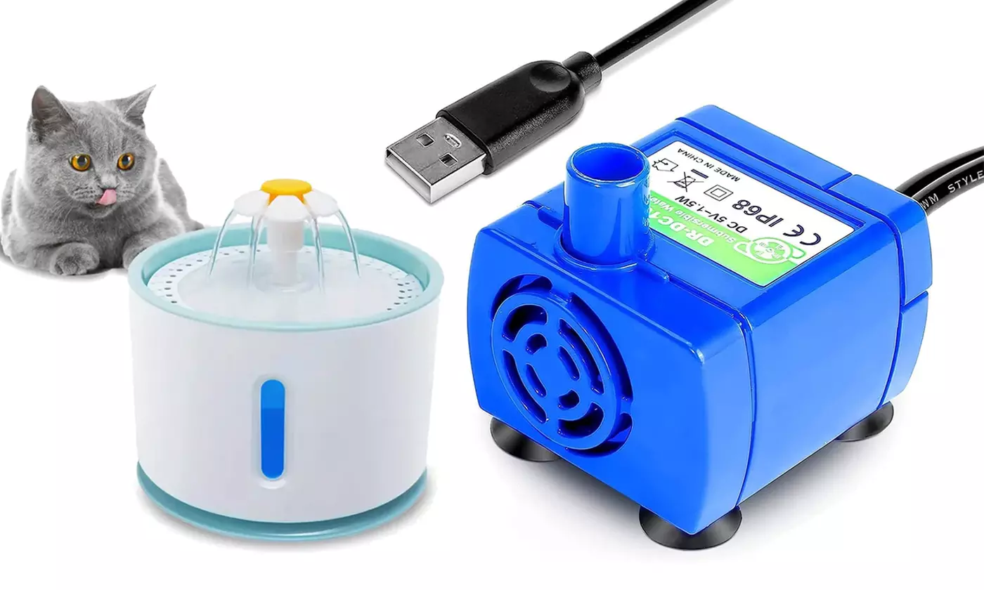 Cat Water Fountain Pump Pet D... | Groupon Goods