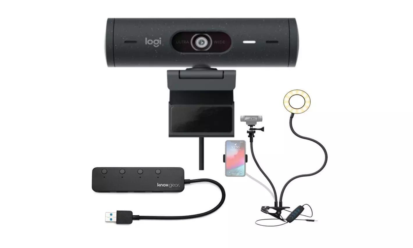 Logitech Brio 500 Webcam with... | Groupon Goods