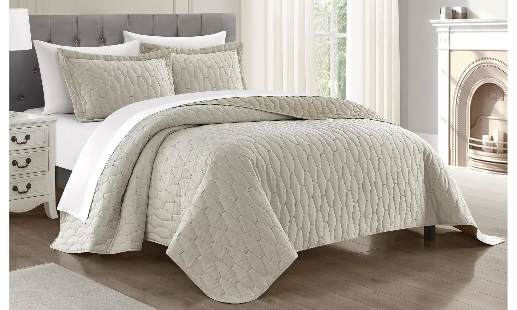 Wahla 3 Piece Quilt Set - Con... | Groupon Goods
