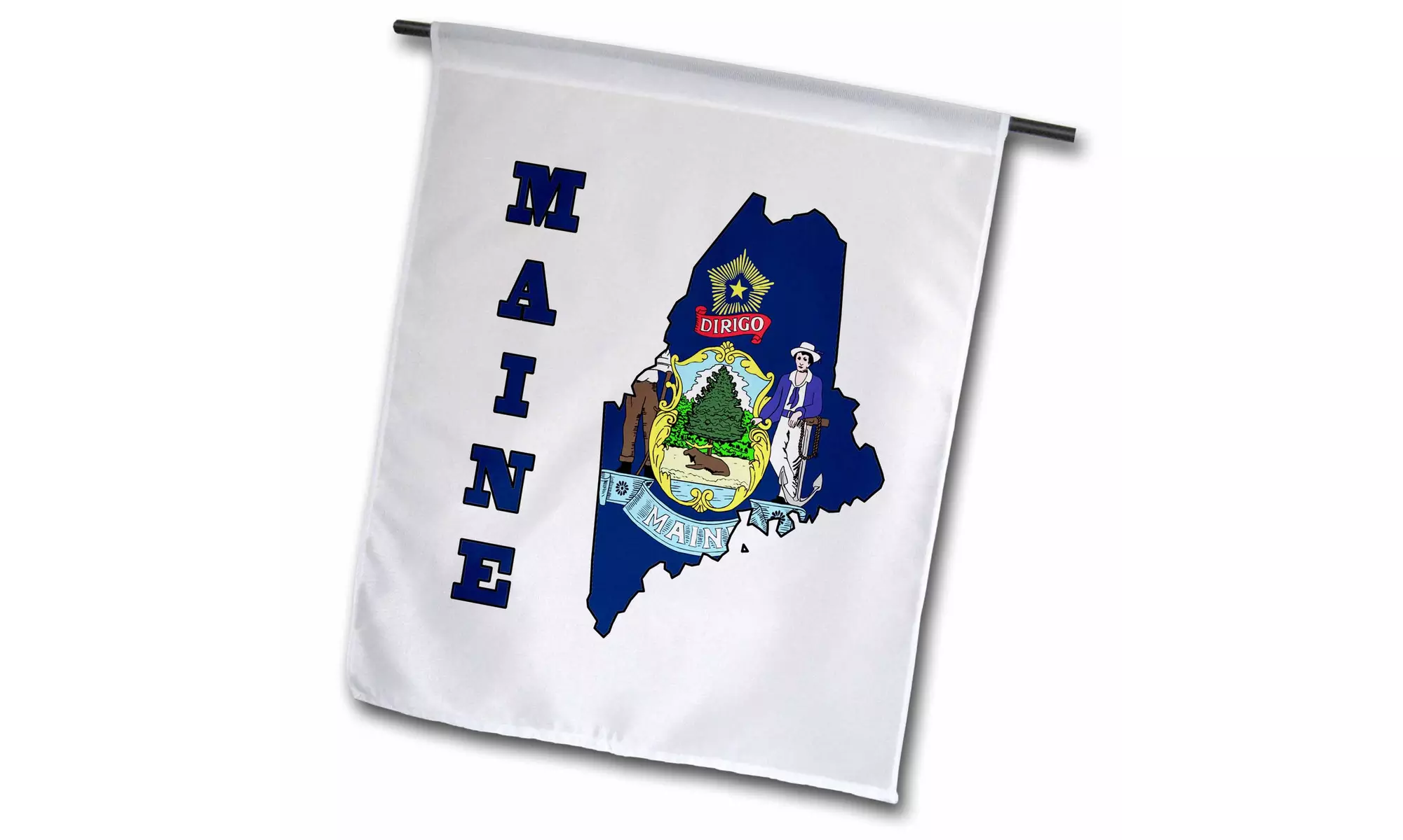 Garden Flag Maine state flag... | Groupon Goods