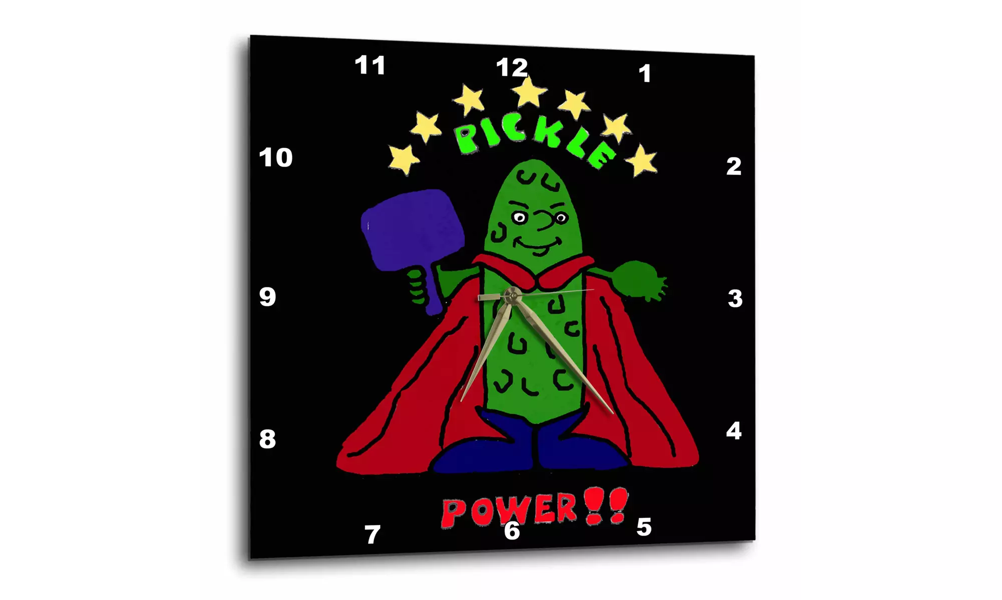 Wall Clock - Funny Picklebal... | Groupon Goods