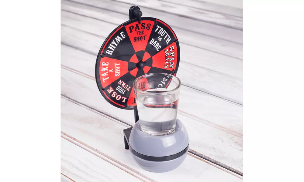 Spin-the-Wheel Shot Glass Dri... | Groupon Goods