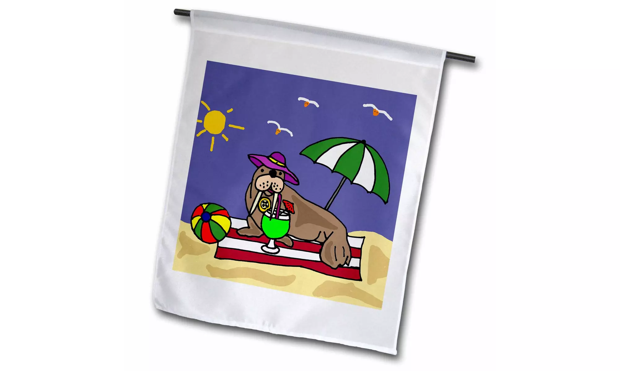 Garden Flag Funny Walrus at ... | Groupon Goods