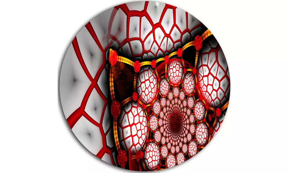 Unique Light Red Fractal Desi... | Groupon Goods