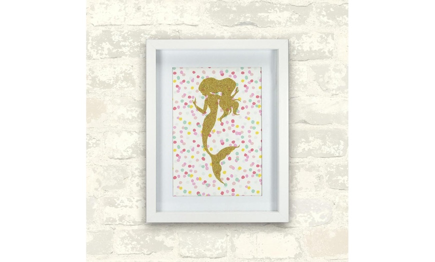 Roommates wall Decor Glitter Mermaid Frame with Glitter | Groupon