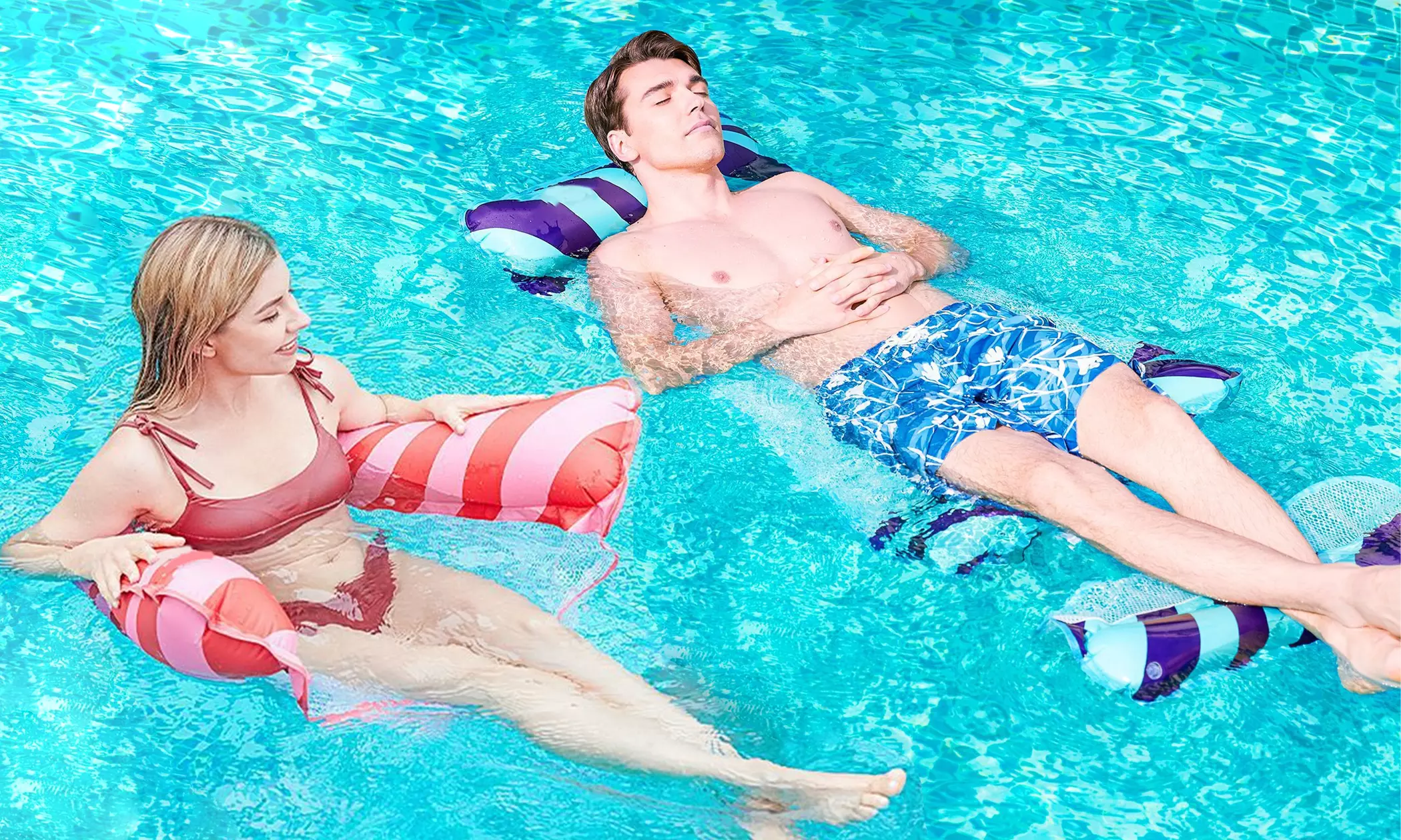 2 Pack Pool Floats Inflatable... | Groupon Goods