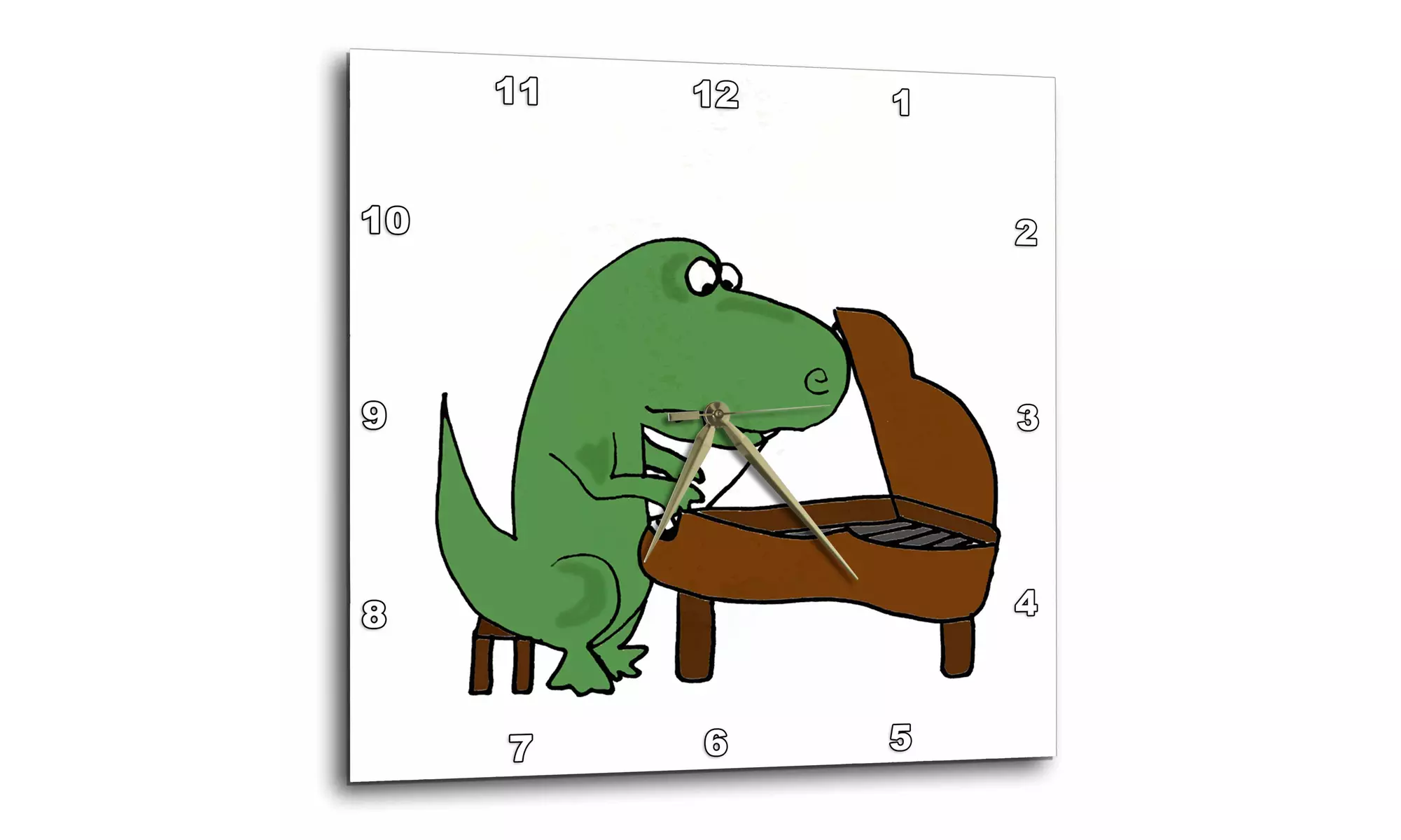 Wall Clock - Fun Green T-Rex... | Groupon Goods