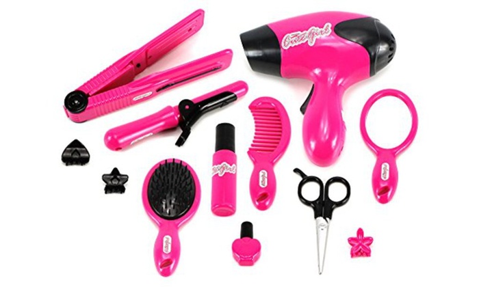 Cute Girl Hairdresser Pretend Play Toy Fashion Beauty Play Set | Groupon