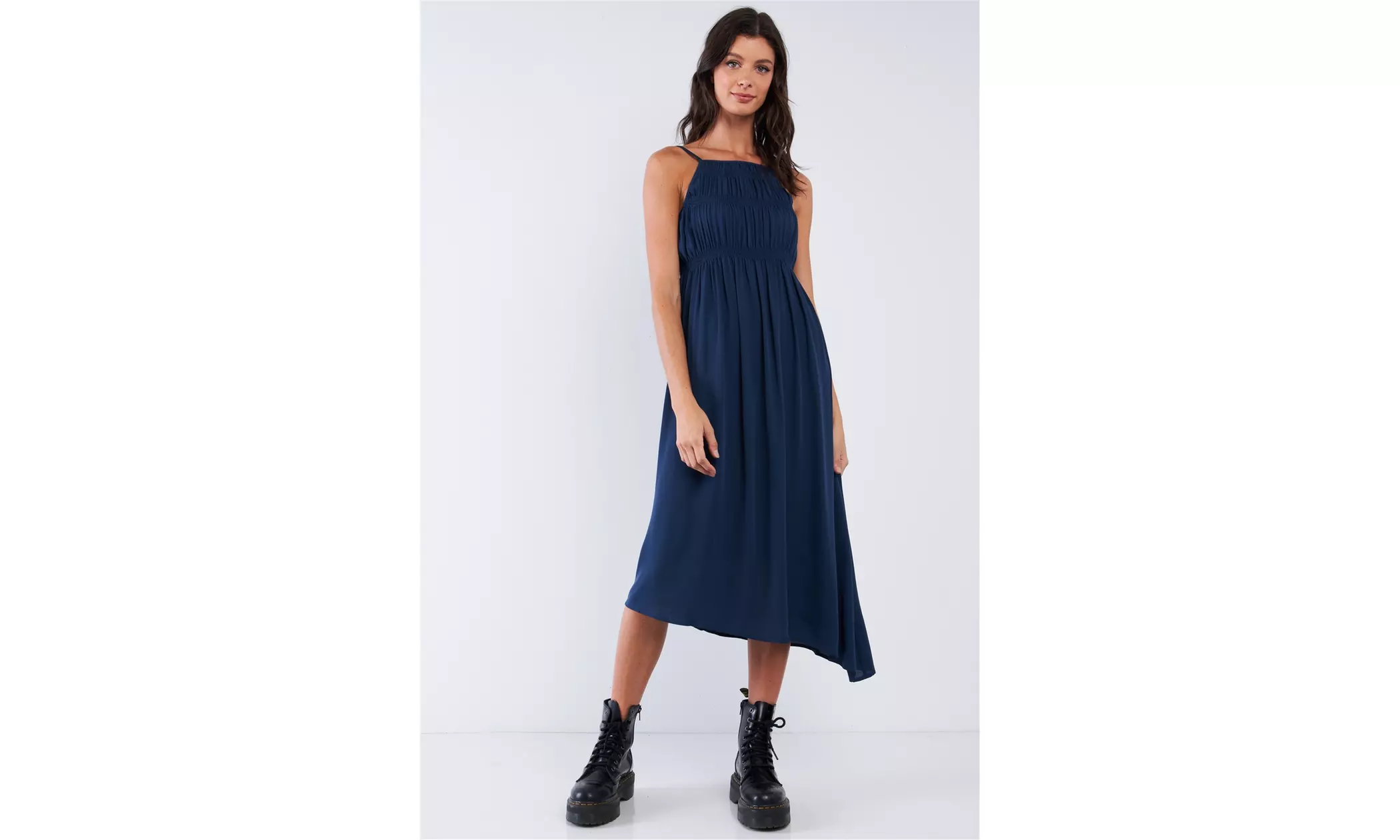 Navy Seal Blue Asymmetrical S... | Groupon Goods