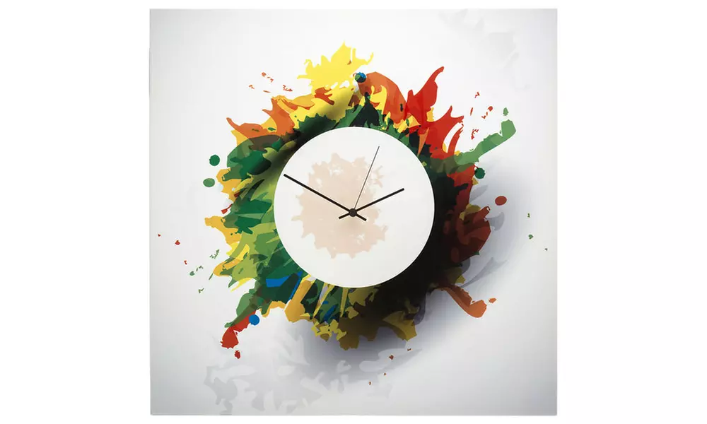 Splatter Clock - Paint-Splatt... | Groupon Goods