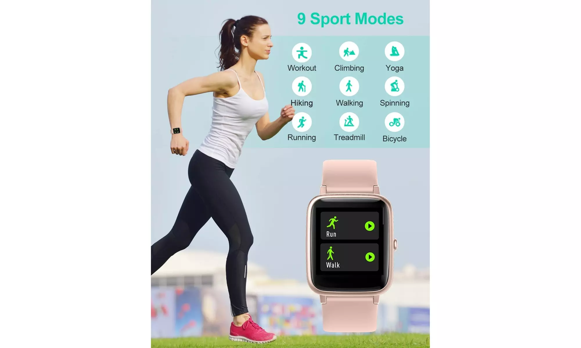 Smartwatch Fitness Tracker He... | Groupon Goods