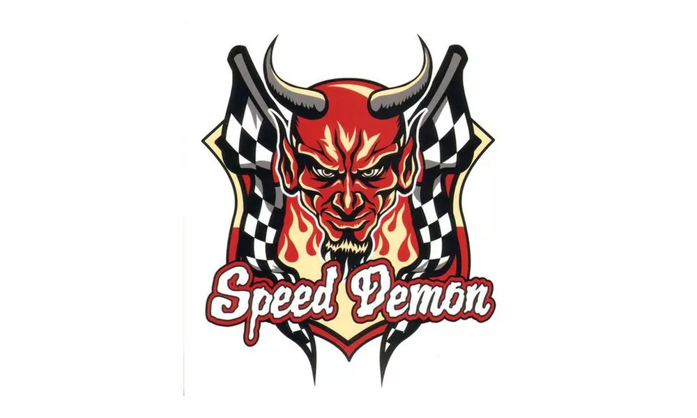 6" x 8" Decal Speed Demon | Groupon Goods