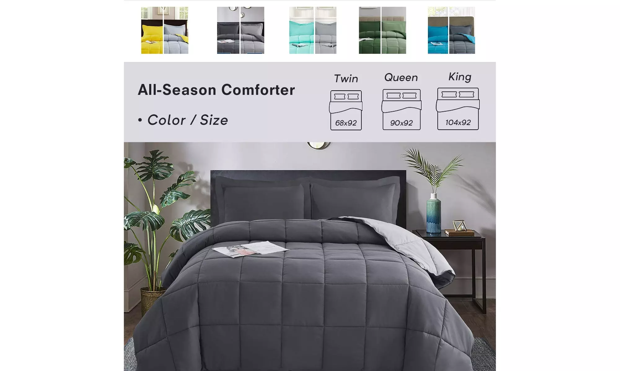 3 Piece All Season Down Alter... | Groupon Goods