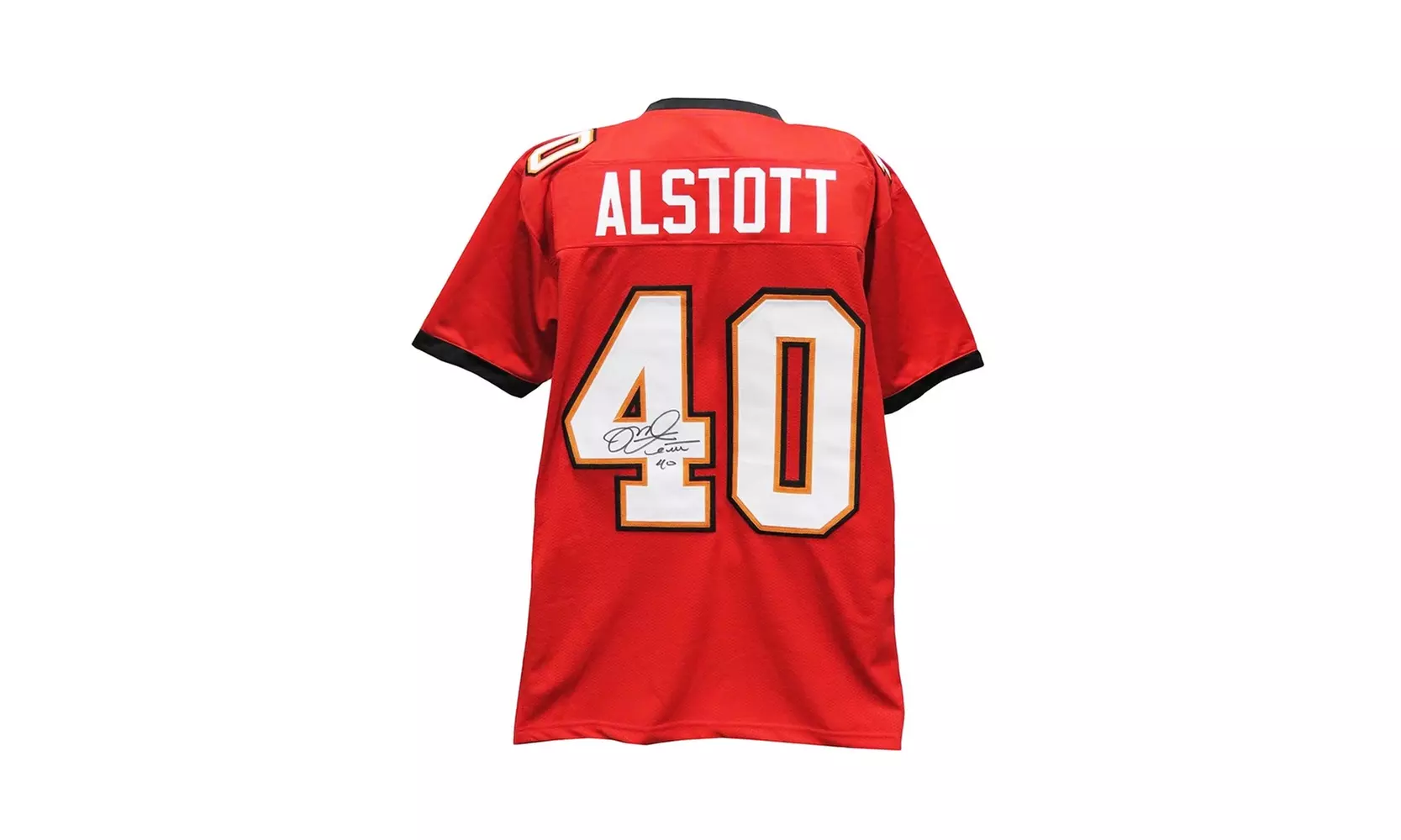 Mike Alstott Signed Red Throw... | Groupon Goods
