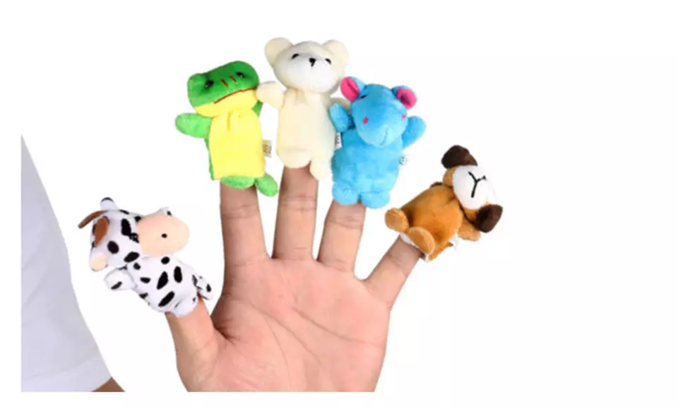 Cartoon Family Finger Puppets... | Groupon Goods