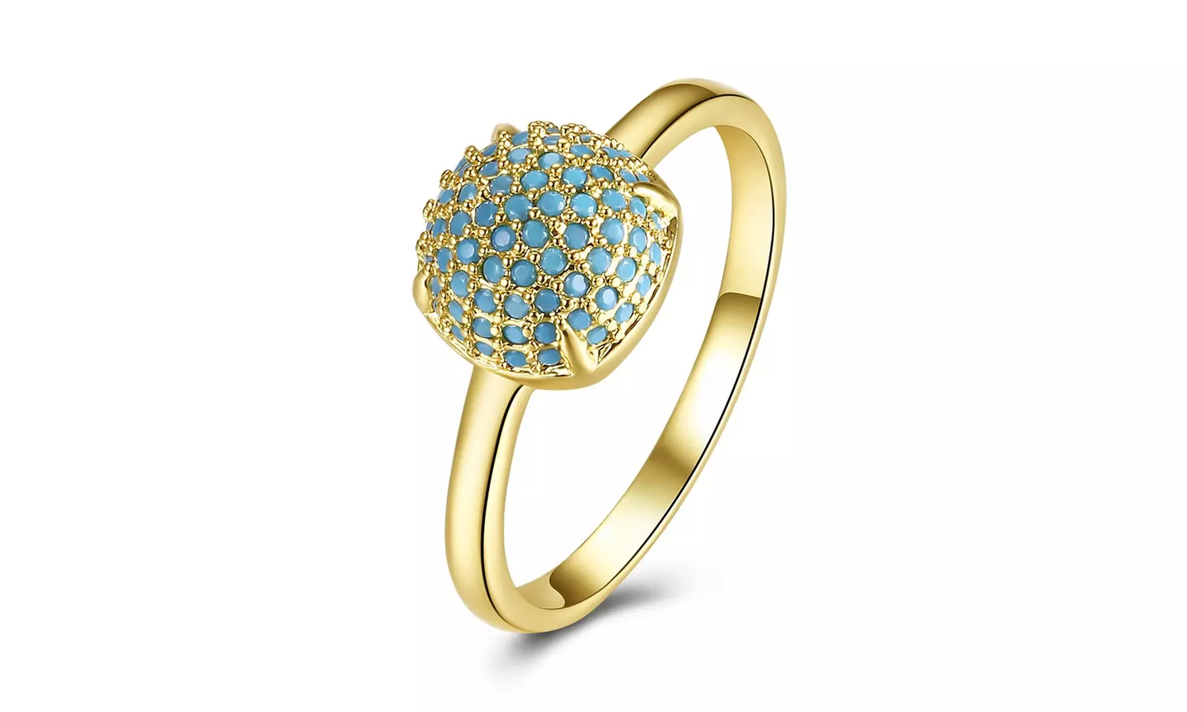 18K Gold Plated Beaded Turquo... | Groupon Goods