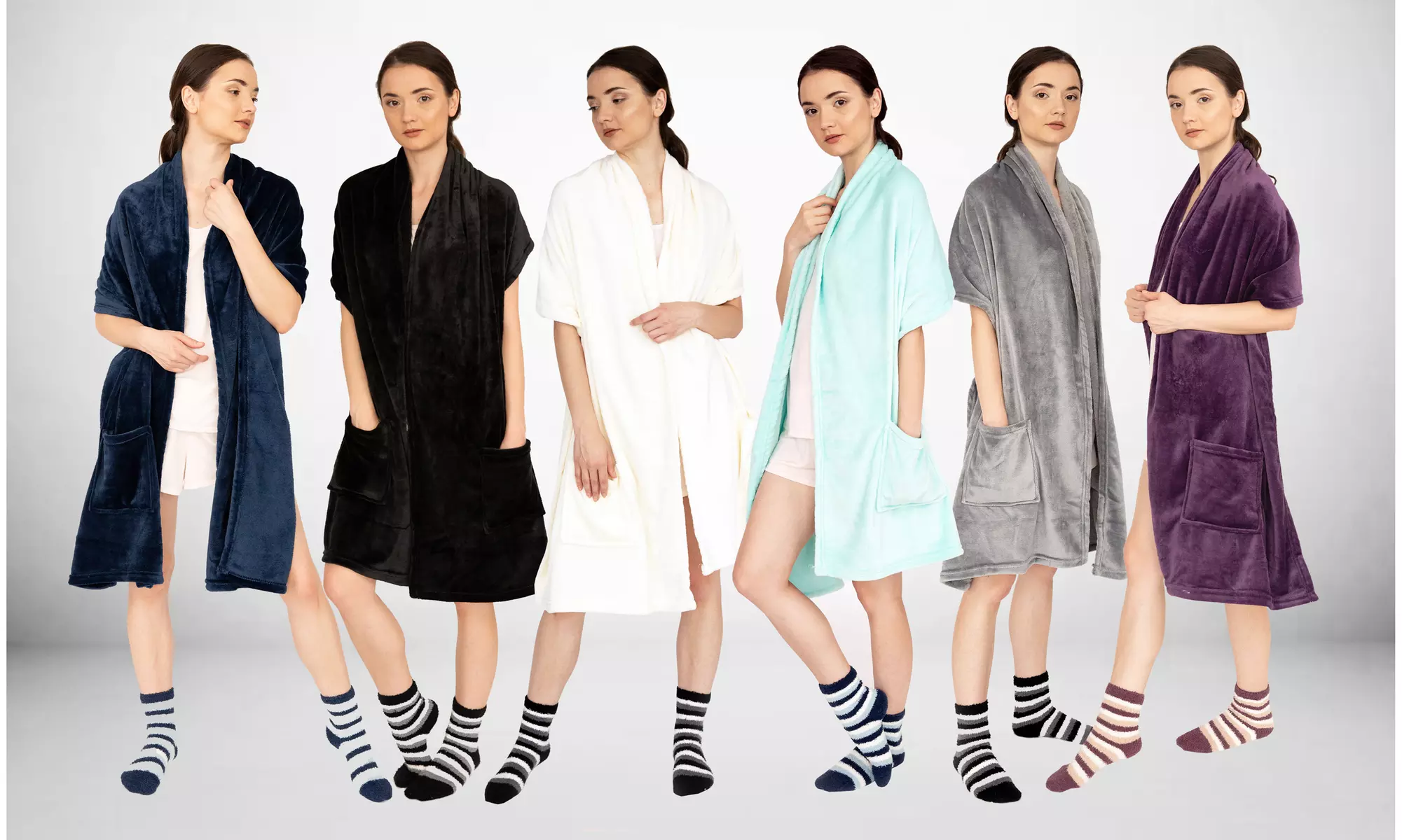 Wrap Snuggle Robe with Pocket... | Groupon Goods