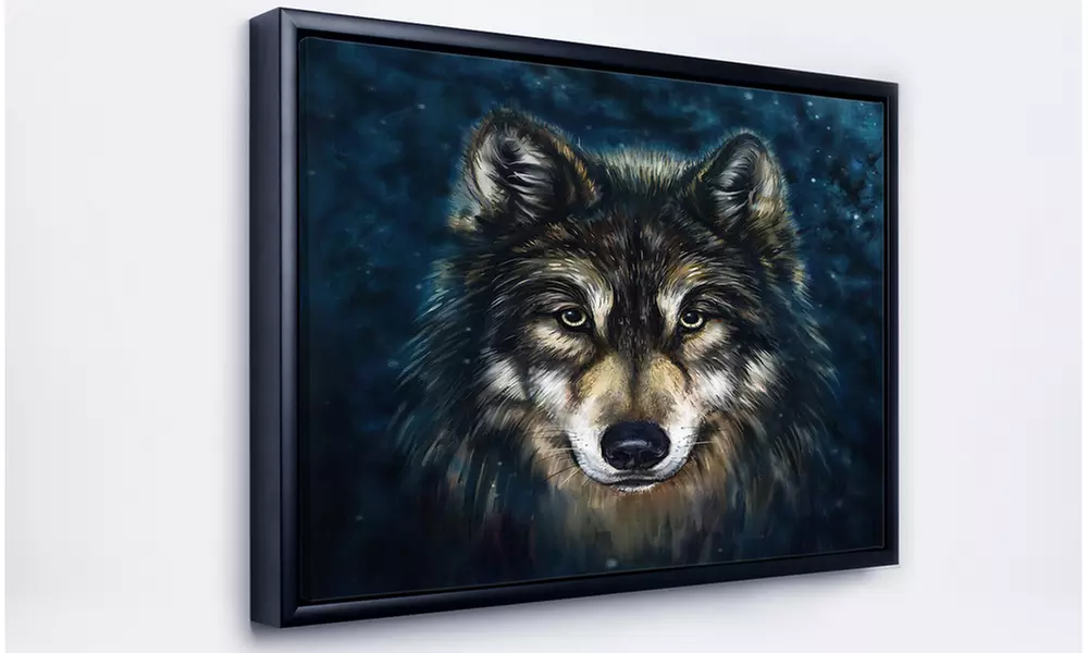 Smiling Wolf - Animal Wall Pa... | Groupon Goods
